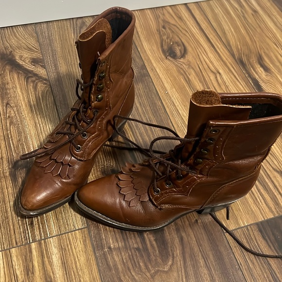 Durango | Shoes | Vintage Durango Lace Up Leather Boots No Size Fits ...